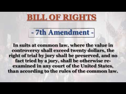 7th amendment: Bill of Rights