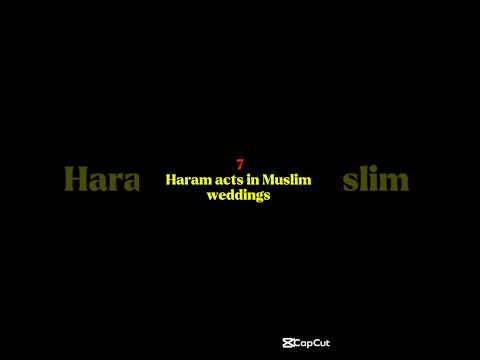 7 Haram acts in Muslim weddings ❌ #islam #shorts #wedding