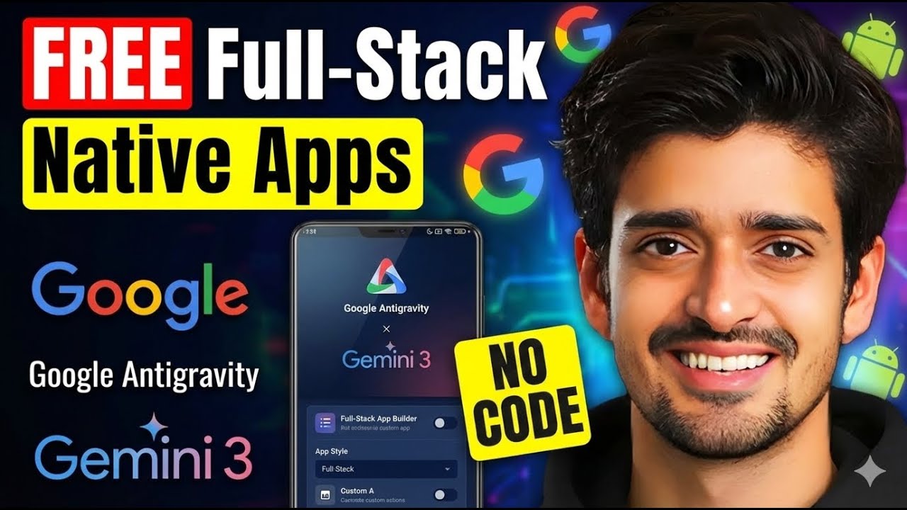 Build FREE Full-Stack Android Apps with Google Antigravity AI + Gemini 3 | Kotlin | Android Studio
