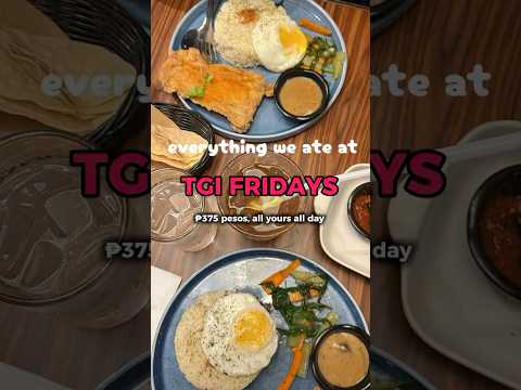 TGI Fridays — all yours all day😋 #tgifridays #bistro #foodvlog