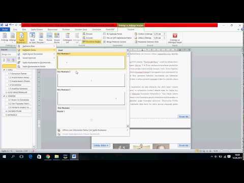 Microsoft Word Sayfa Numarası Ekleme - Farklı bölümlere farklı numara vermek