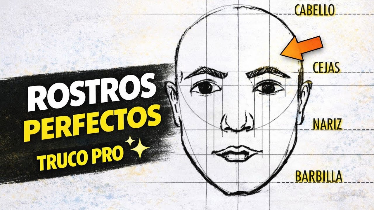 Cómo hacer un Rostro Humano / Cánones ideales de un rostro promedio