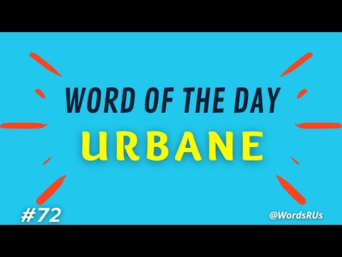 Urbane - Word of the Day | #72 | Improve your English Vocabulary | Learn Vocabulary