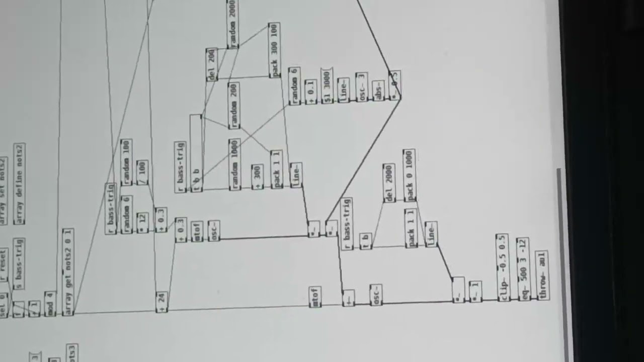 random patch in pure data