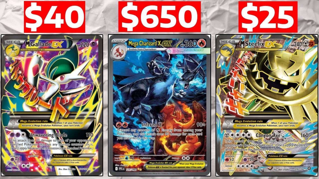 MOST EXPENSIVE Pokemon Card for EVERY Mega