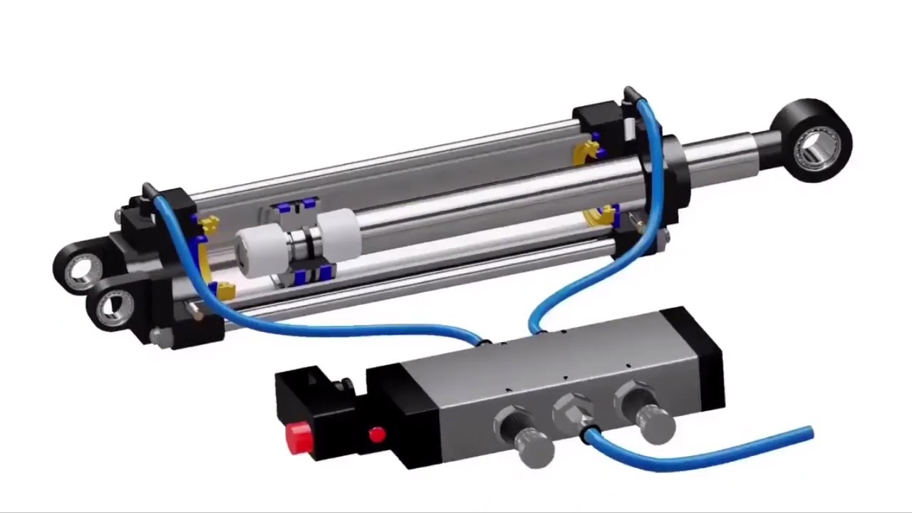 How does a pneumatic cylinder work?