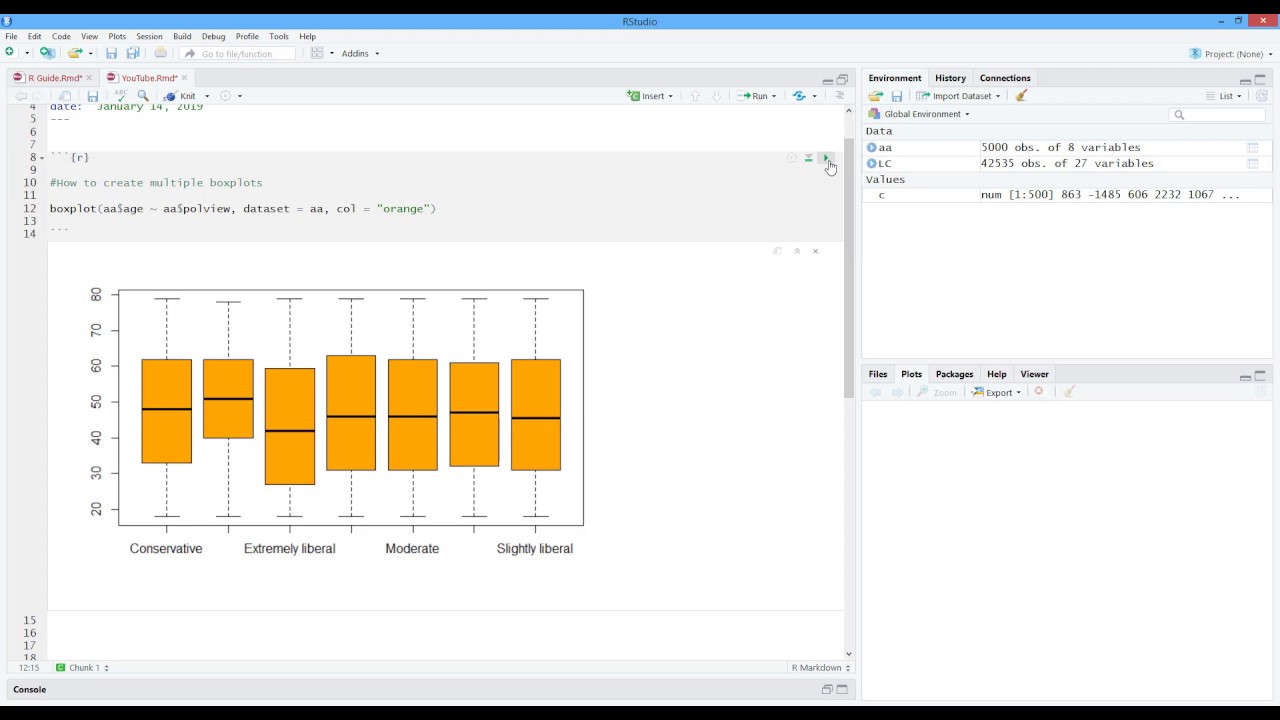 How to Create Multiple Boxplots in R. [HD]