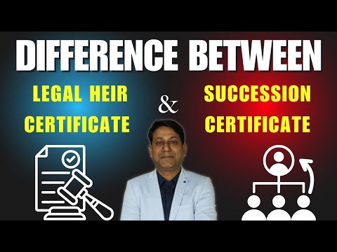 Difference Between legal Heir Certificate & Succession Certificate. #succession #estateplanning
