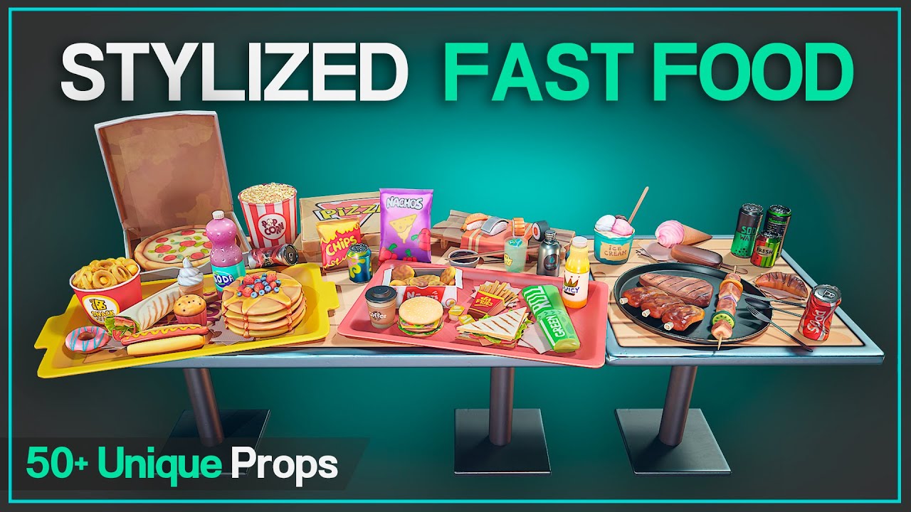 Presentation Stylized Fast Food Pack