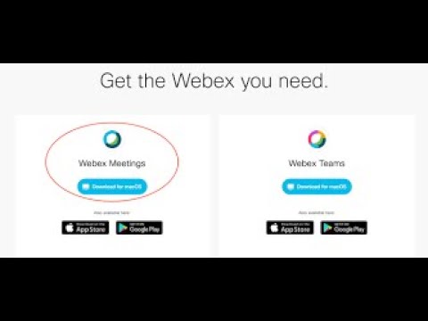 how to download cisco webex meetings for free