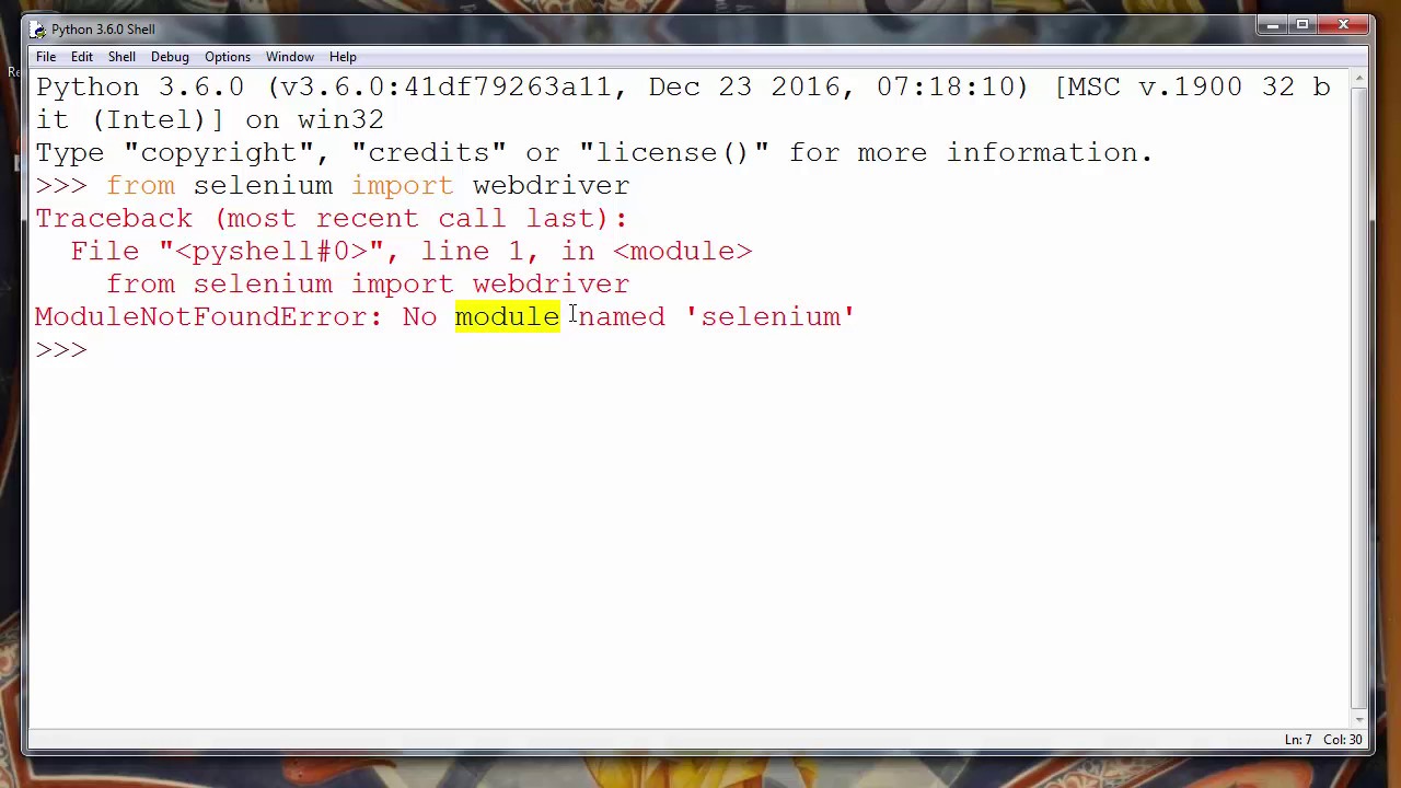 How to install Selenium module in Python programming language