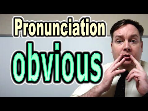 How to Pronounce OBVIOUS [ ForB English Lesson ]