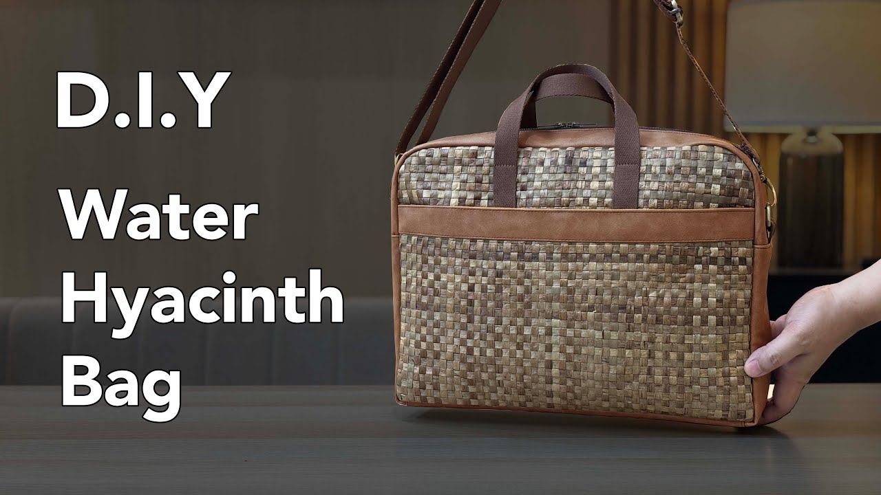 DIY Water Hyacinth Laptop bag - Turning an Invasive Plant into Sustainable Value