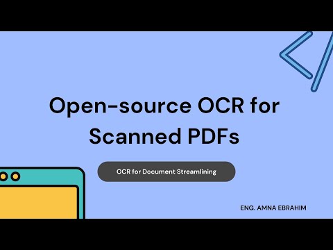 Open-source OCR for Scanned PDFs: A Comprehensive Guide