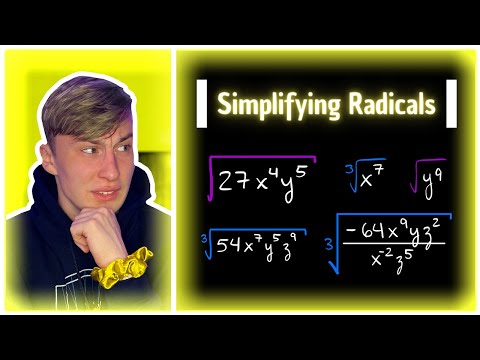 Simplifying Radicals with Variables || Exponents, Fractions, Cube Roots | Algebra 2