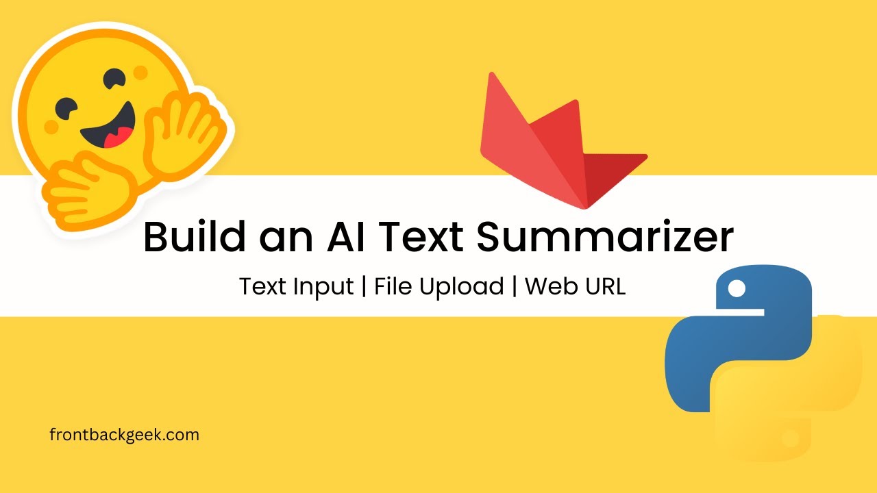 AI Text Summarizer App | Python + Hugging Face Transformers