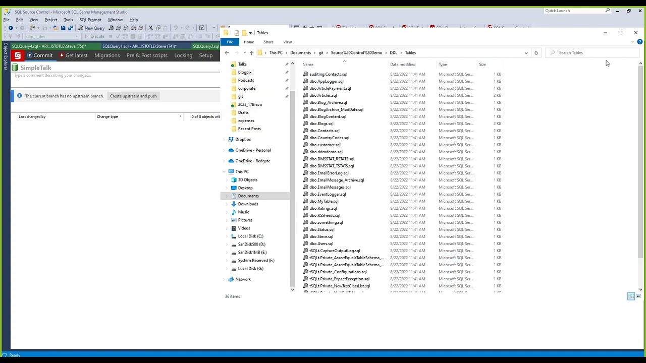 SQL Source Control Demo