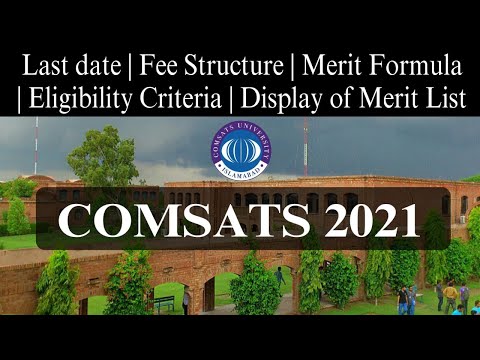 Comsats admission procedure 2021 | comsats fall 2021 admission