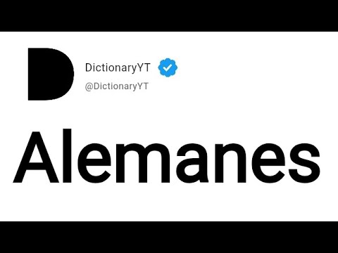 Alemanes Meaning in English