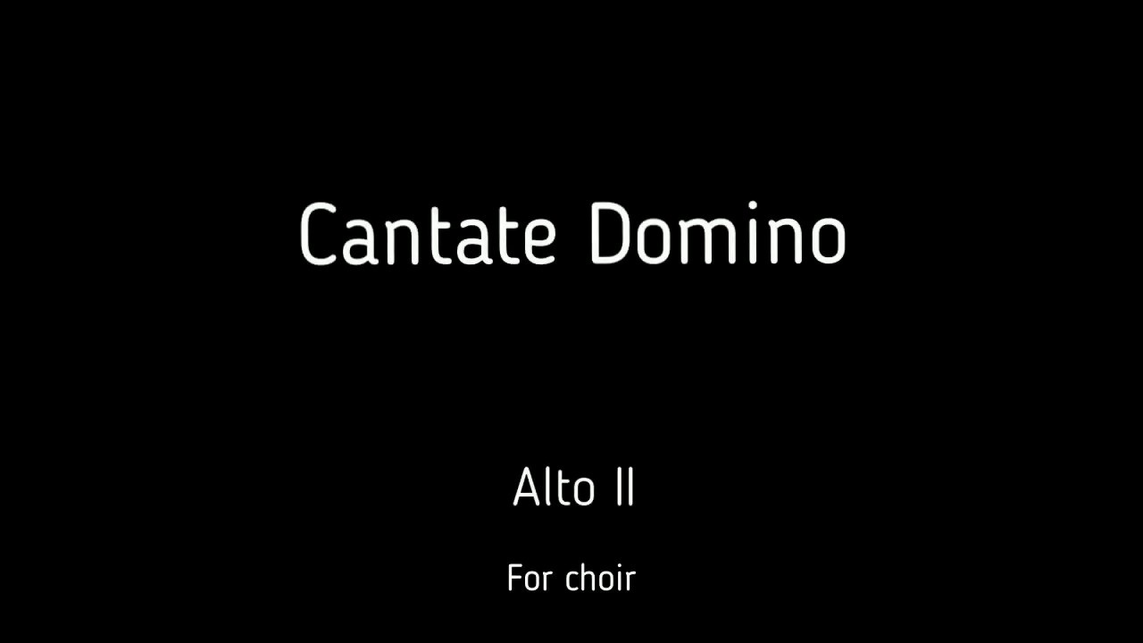 Choir/chór Josu Elberdin - Cantate Domino - Alto II + score