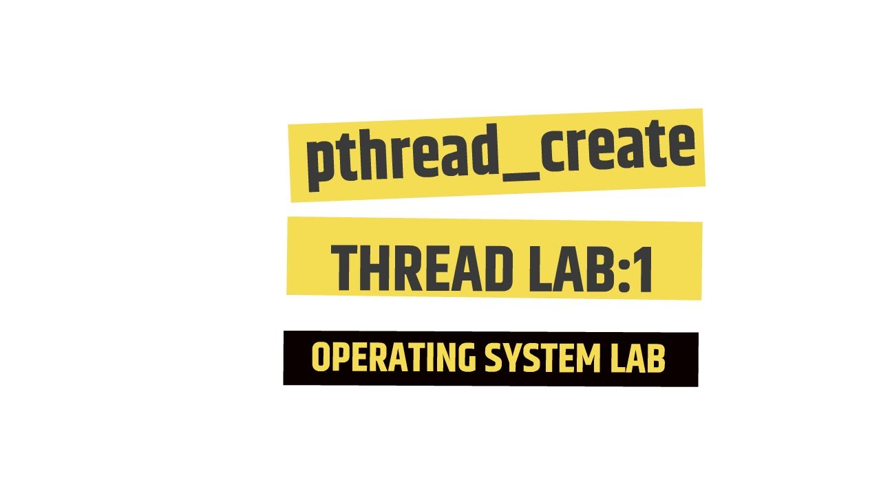Thread Creation | pthread_create | Operating System Lab:1