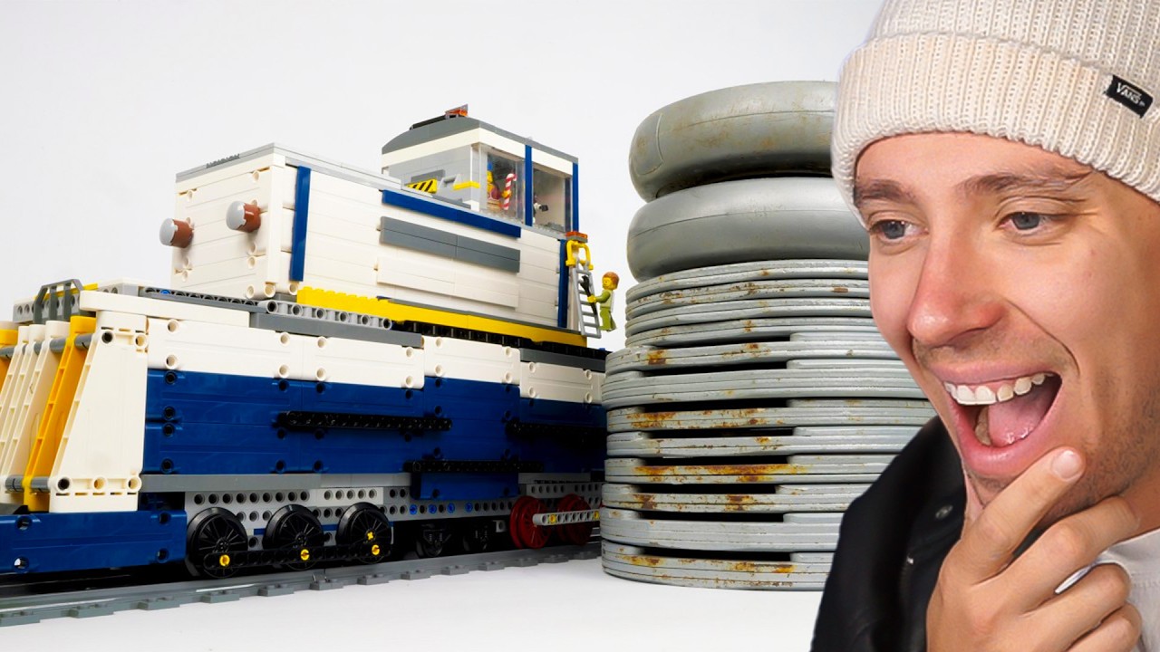 Can a Lego Train Pull 220lbs?!