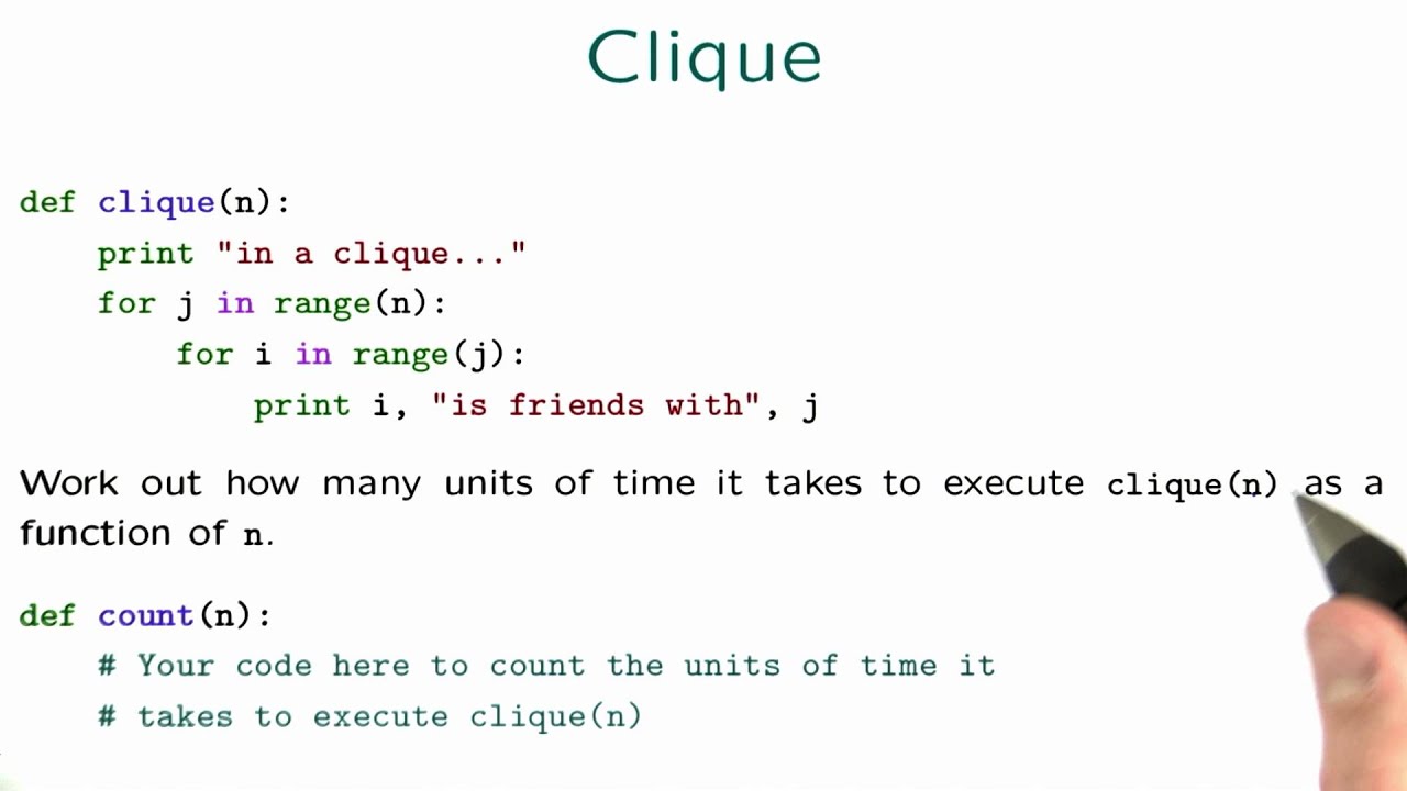 General Clique - Intro to Algorithms