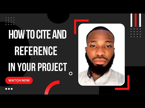 HOW TO CITE AND REFERENCE IN YOUR PROJECT AND SEMINAR 1 (TIPS ON CITATION AND BIBLIOGRAPHY)
