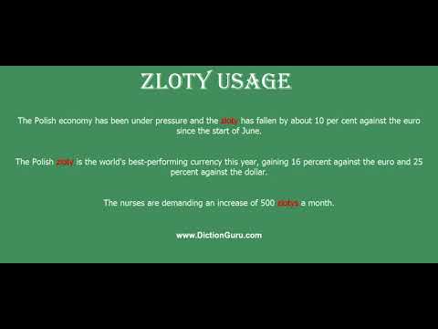 zloty: How to pronounce zloty with Phonetic and Examples