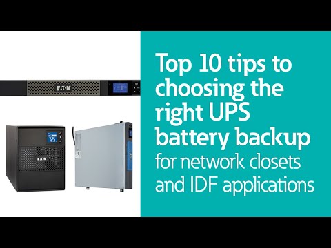 Top 10 tips to choosing the right UPS battery backup