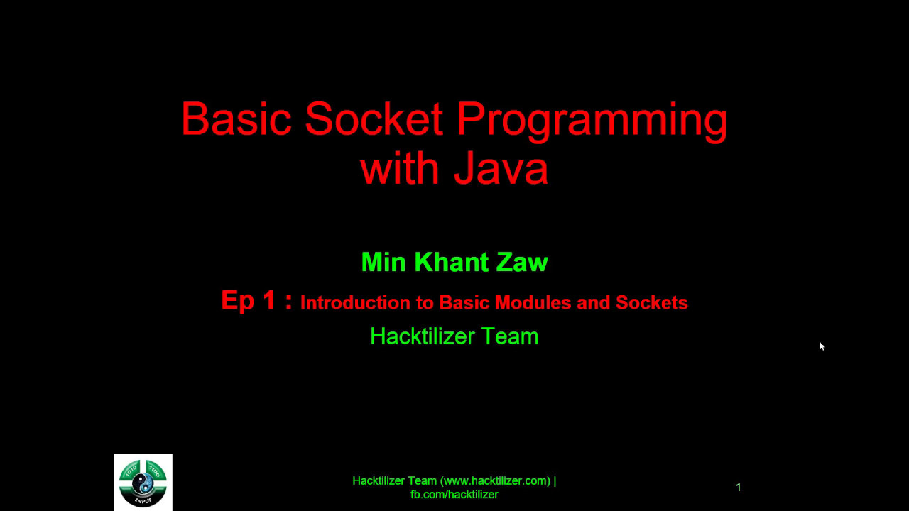Module 01: Introduction to Basic Modules and Sockets ( Socket Programming with Java )