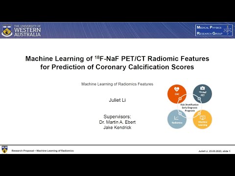 Machine Learning of 18F-NaF PET/CT Radiomic Features for Prediction of Coronary Calcification Scores