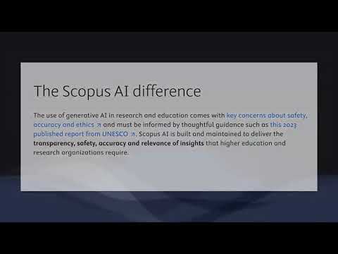 Module 4: D. AI in Databases Scopus AI