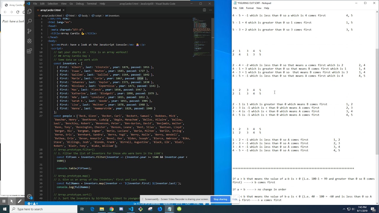 JavaScript 30 - Array Cardio 1 - Exercise 5