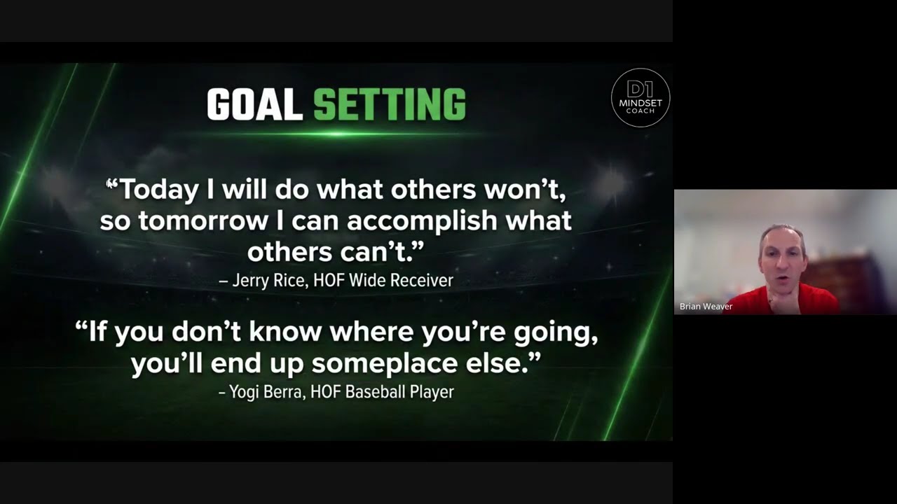 Mental Performance Training Session (Goal Setting) - Rock Gold Softball