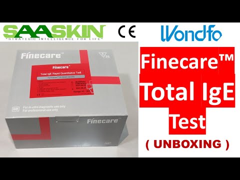Wondfo Finecare™ Total IgE Rapid Quantitative Test | UNBOXING | FIA Test Kit | #W298P0001