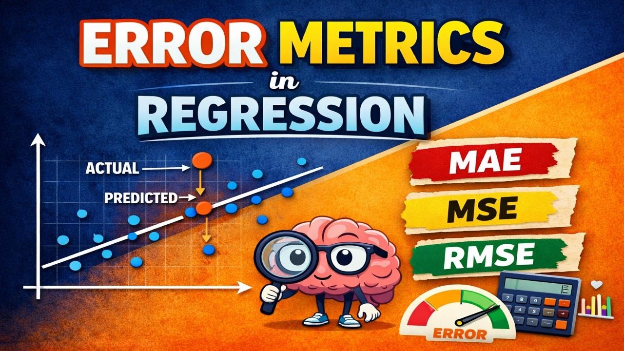 Error Metrics in Regression Explained Intuitively | MAE vs MSE vs RMSE