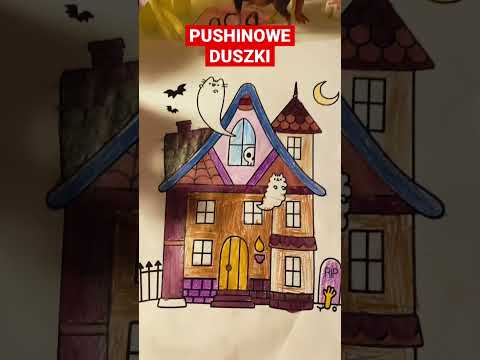 PUSHINOWE DUSZKI 👻 #pusheen #duchy #kolorowanka #kolorowanie #kredki #hobby