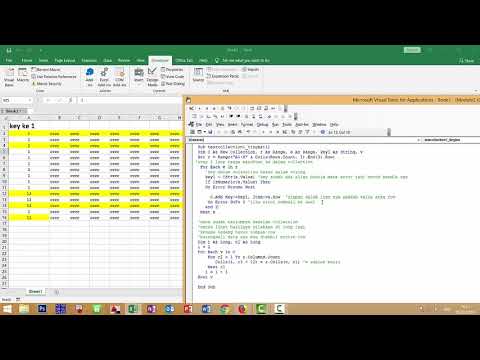 collection object excel vba