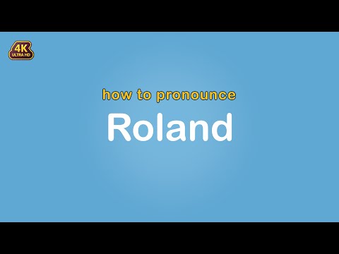 how to pronounce Roland 【Name】