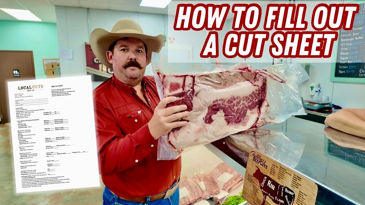BUYING A WHOLE COW: How To Fill Out a Cut Sheet for Freezer Beef | Bar 7 Ranch