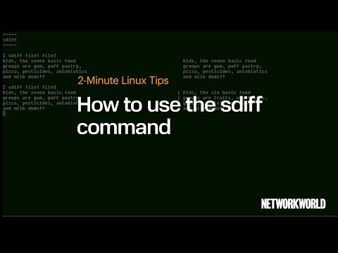 How to use the sdiff command