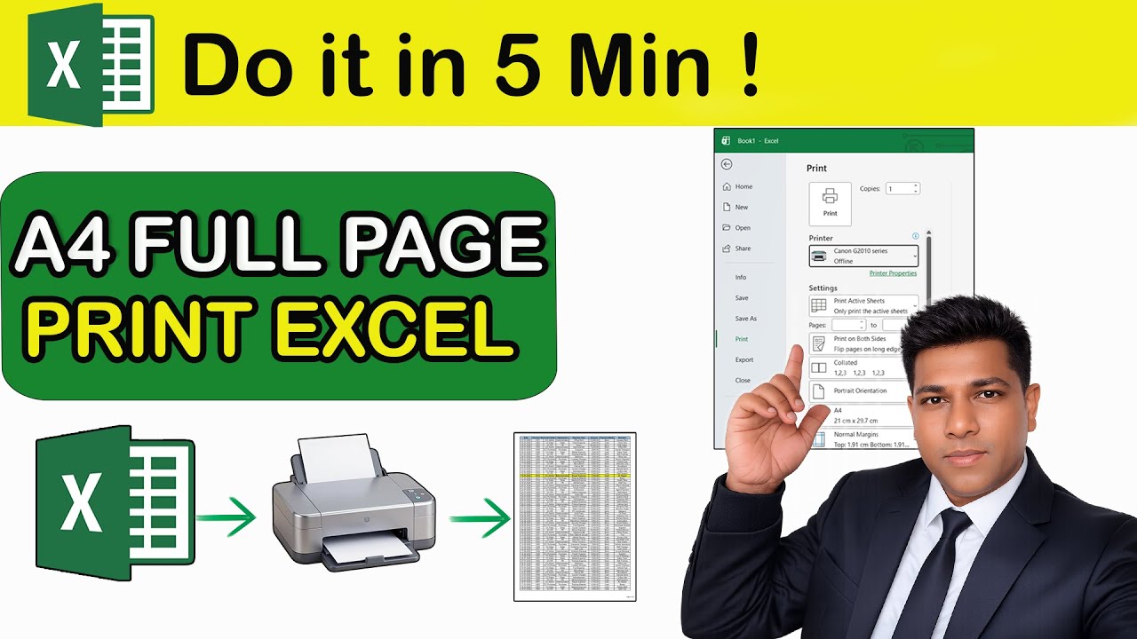 Print Excel Perfect First Time | A4 Scaling Settings That Work