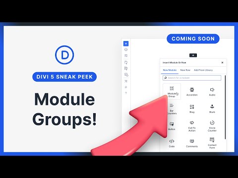 Divi 5 Sneak Peek! Module Groups