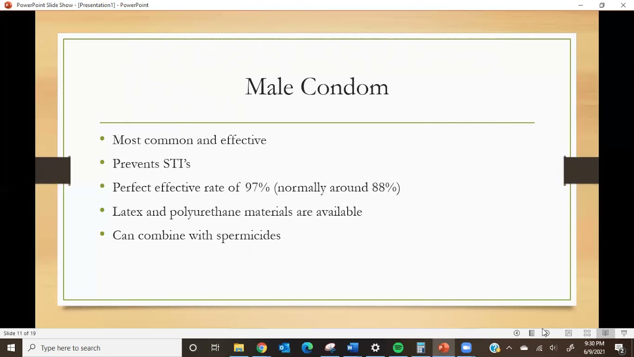 Contraception Powerpoint