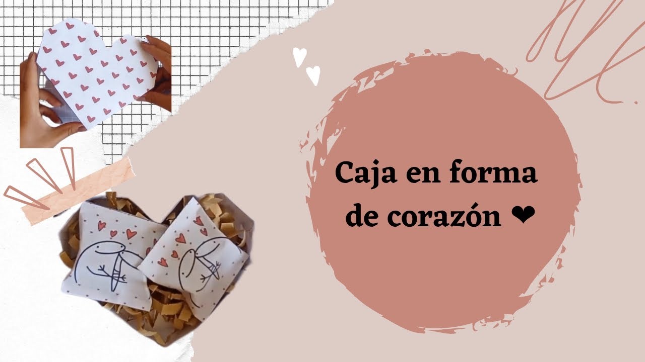 Cajita flork en forma de corazón para tu amorcito ❤️/ Plantilla gratis