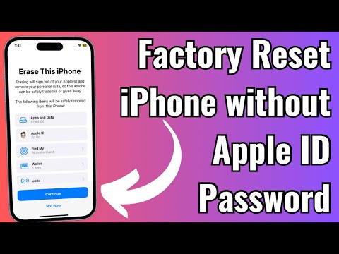 How to Factory Reset iPhone without Apple ID Password 2023