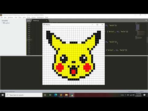 Pikachu animation image using Python tkinter