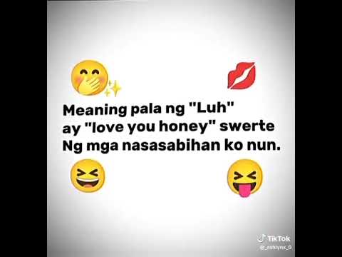 the meaning of luh is love you honey πππ³π₯°π