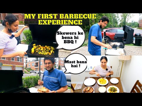 My First Barbecue Experience | How to Use Gas Grill for BBQ | Hindi Travel Channel -Travelstuck